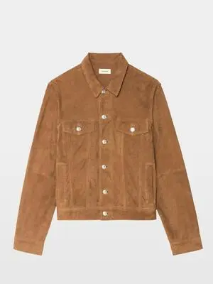 Zadig&Voltaire Bases Suede Leather Jacket - Cognac