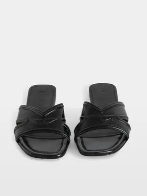 Zadig&Voltaire Azora Vintage Patent Mules - Noir
