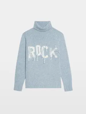 Zadig&Voltaire Mora Wool Rock Sweater - Light Blue