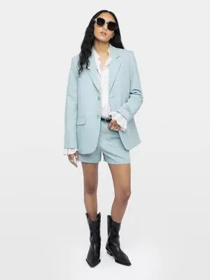 Zadig&Voltaire Sidou Tailored Shorts - Sky