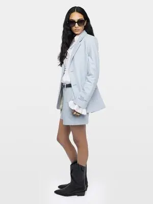 Zadig&Voltaire Sidou Tailored Shorts - Sky