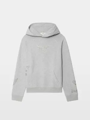 Zadig&Voltaire Georgy Diamanté Sweatshirt - Gris Chine
