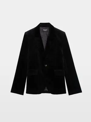 Zadig&Voltaire Vavy Velvet Blazer - Black