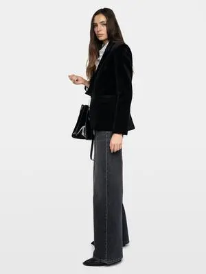 Zadig&Voltaire Vavy Velvet Blazer - Black