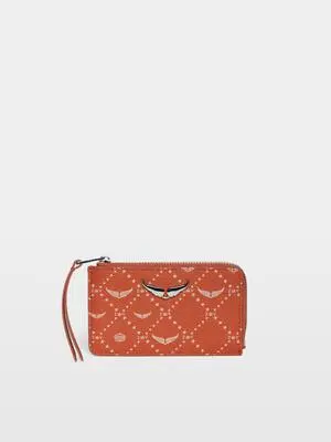 Zadig&Voltaire Zv Monogram Card Holder - Flame