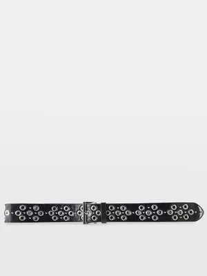 Zadig&Voltaire Starlight Eyelets Leather Belt
