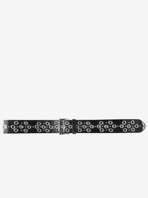 Zadig&Voltaire Starlight Eyelets Belt - Black