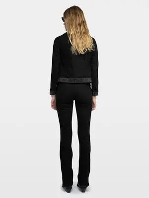Zadig&Voltaire Kioky Diamanté Denim Jacket