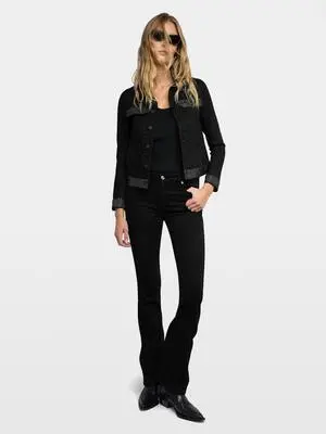 Zadig&Voltaire Kioky Diamanté Denim Jacket