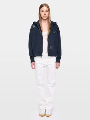 Zadig&Voltaire Mia Diamanté Hoodie - Encre