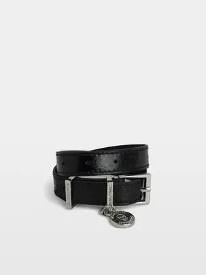 Zadig&Voltaire Sunny Leather Bracelet - Black