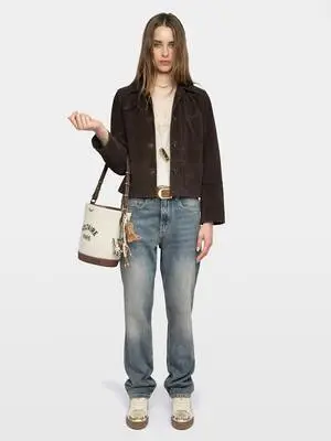 Zadig&Voltaire Lessa Suede Leather Jacket