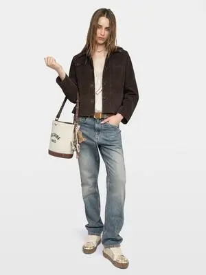 Zadig&Voltaire Lessa Suede Leather Jacket