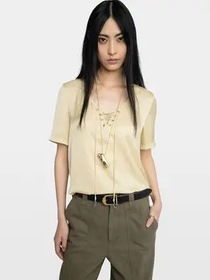Zadig&Voltaire Terzo Satin Top - Blond