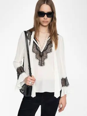 Zadig&Voltaire Tuan Lace Shirt - Flake