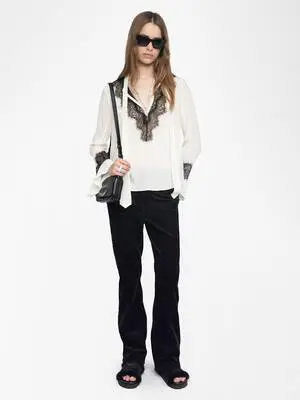 Zadig&Voltaire Tuan Lace Shirt - Flake