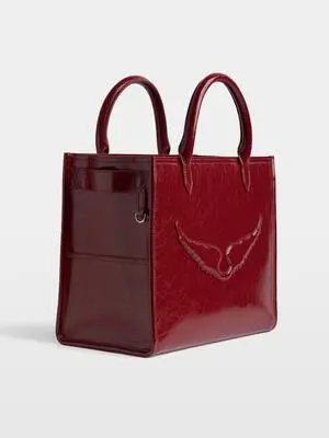Zadig&Voltaire Angel Wrinkled Patent Tote Bag - Power