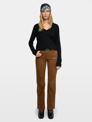 Zadig&Voltaire Rivy Cashmere V-neck Sweater - Black
