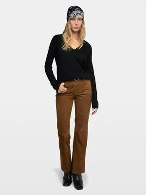 Zadig&Voltaire Rivy Cashmere V-neck Sweater - Black