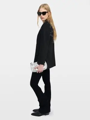 Zadig&Voltaire Structured Blazer With Rhinestone Embellishments