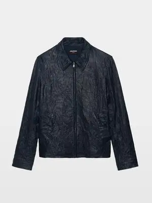 Zadig&Voltaire Loumy Leather Jacket - Encre