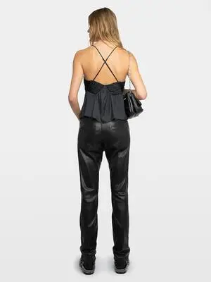 Zadig&Voltaire Cayonne Satin Camisole - Black