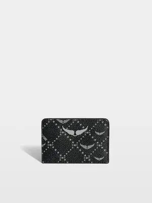 Zadig&Voltaire Zv Pass Monogram Card Holder - Black