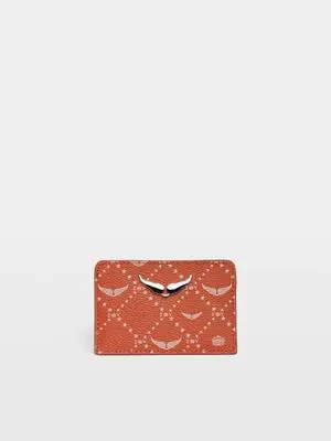 Zadig&Voltaire Zv Pass Monogram Card Holder - Flame