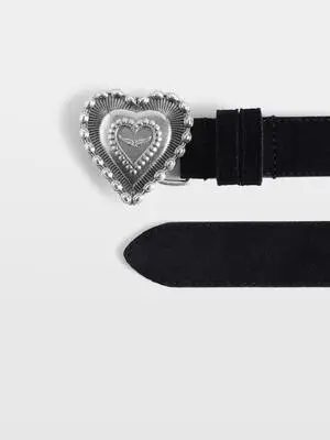 Zadig&Voltaire Santa Fe Crush Belt - Black