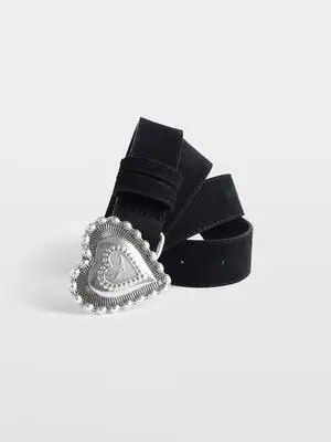Zadig&Voltaire Santa Fe Crush Belt - Black