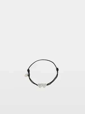 Zadig&Voltaire Link Heart Strass Bracelet - Black