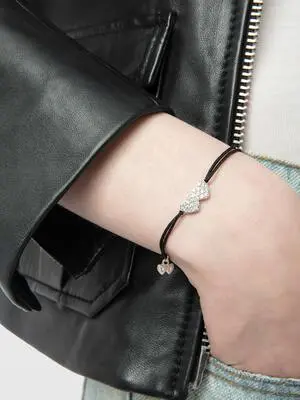 Zadig&Voltaire Link Heart Strass Bracelet - Black