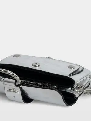 Zadig&Voltaire Kate Metallic Wallet Bag - Silver