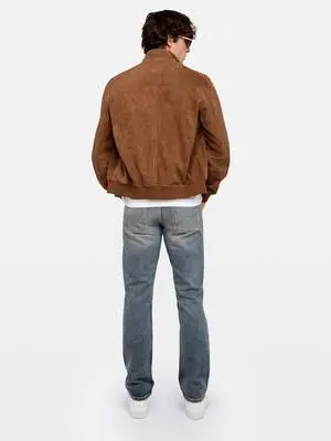 Zadig&Voltaire Lonni Suede Leather Jacket - Coconut