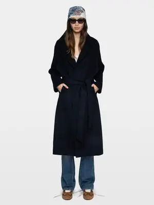 Zadig&Voltaire Meli Long Coat - Encre