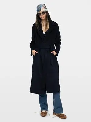 Zadig&Voltaire Meli Long Coat - Encre