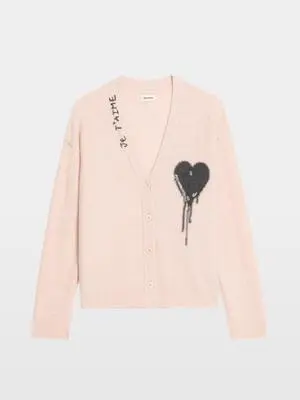 Zadig&Voltaire Mirkaz Cashmere Cardigan - Pearly