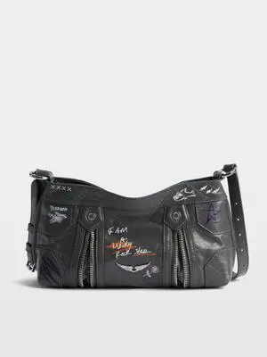 Zadig&Voltaire Patent Leather Shoulder Bag - Road
