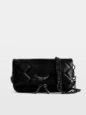 Zadig&Voltaire Rock Mini Quilted Clutch - Black