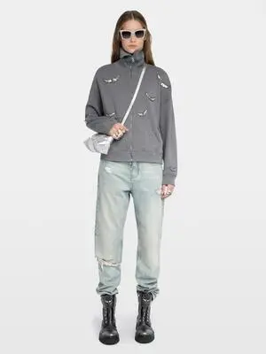 Zadig&Voltaire Zip Up Sweatshirt