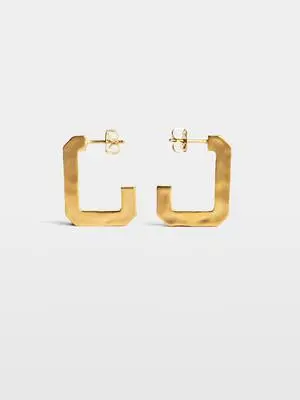 Zadig&Voltaire Cecilia Hammered Hoop Earrings