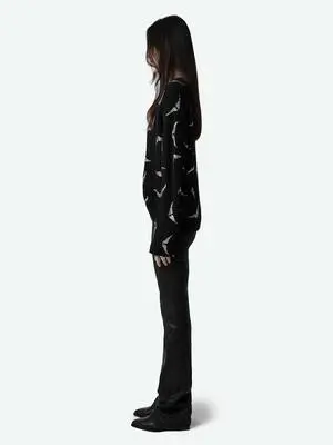 Zadig&Voltaire Markus Diamanté Wings Cashmere Sweater