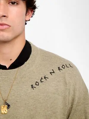 Zadig&Voltaire Marko Embroidered Sweater - Olive