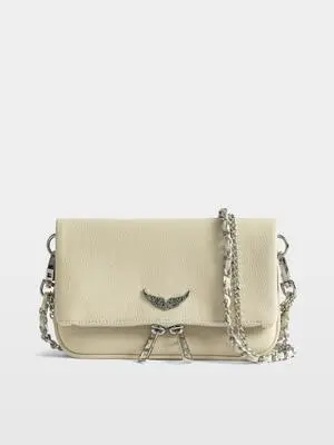 Zadig&Voltaire Rock Mini Clutch In Grained Leather - Flash