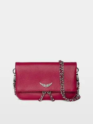 Zadig&Voltaire Rock Mini Clutch In Grained Leather - Podium