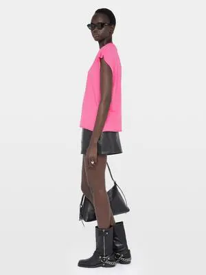 Zadig&Voltaire Cloe Rhinestone Cotton Tank Top - Lady