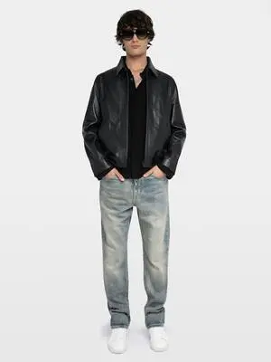 Zadig&Voltaire Loumy Leather Jacket - Black
