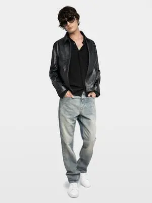 Zadig&Voltaire Loumy Leather Jacket - Black