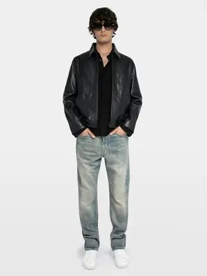Zadig&Voltaire Loumy Leather Jacket - Black