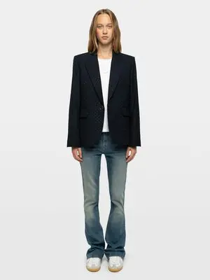 Zadig&Voltaire Vavy Embellished Blazer - Encre
